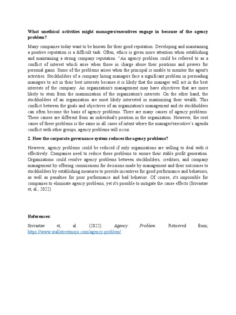 What Unethical Activities Might Managers | PDF | Business