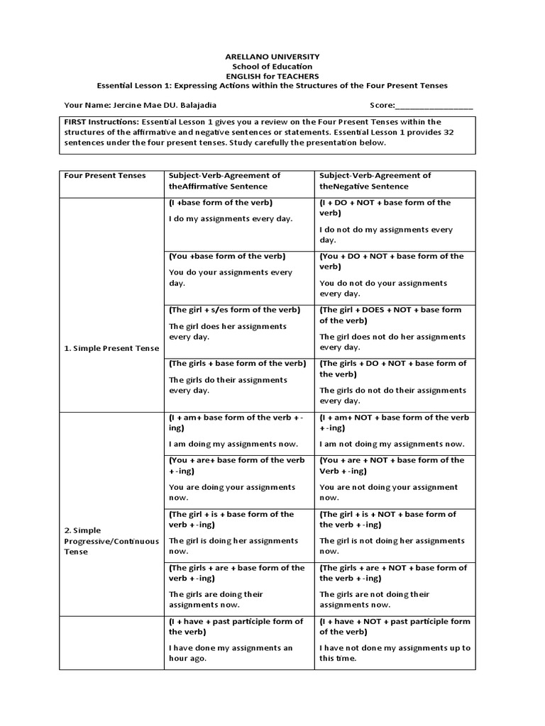 Lesson 1 ENGLISH For TEACHERS | PDF | Linguistic Typology | Linguistic ...
