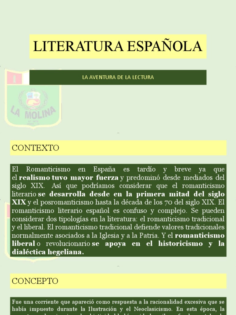 LIT ESP 5 Romanticismo | PDF | Romanticismo | Poesía