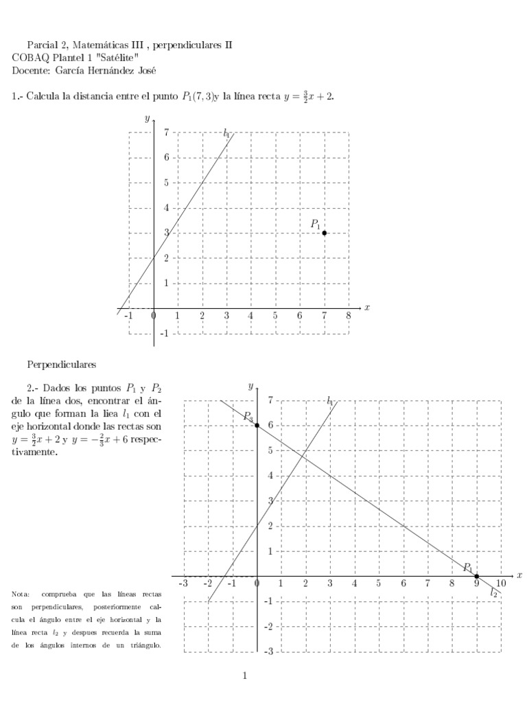Perpendiculares II | PDF | Perpendicular | Geometría