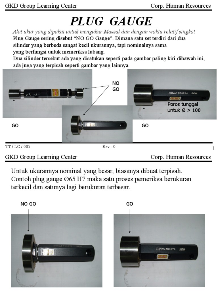 Plug Gauge (Ok) | PDF