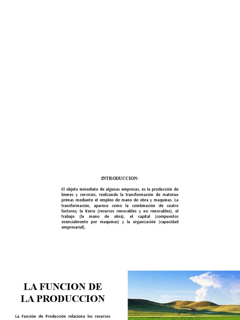 Presentación 1 | PDF | Factores de producción | Capital (economía)