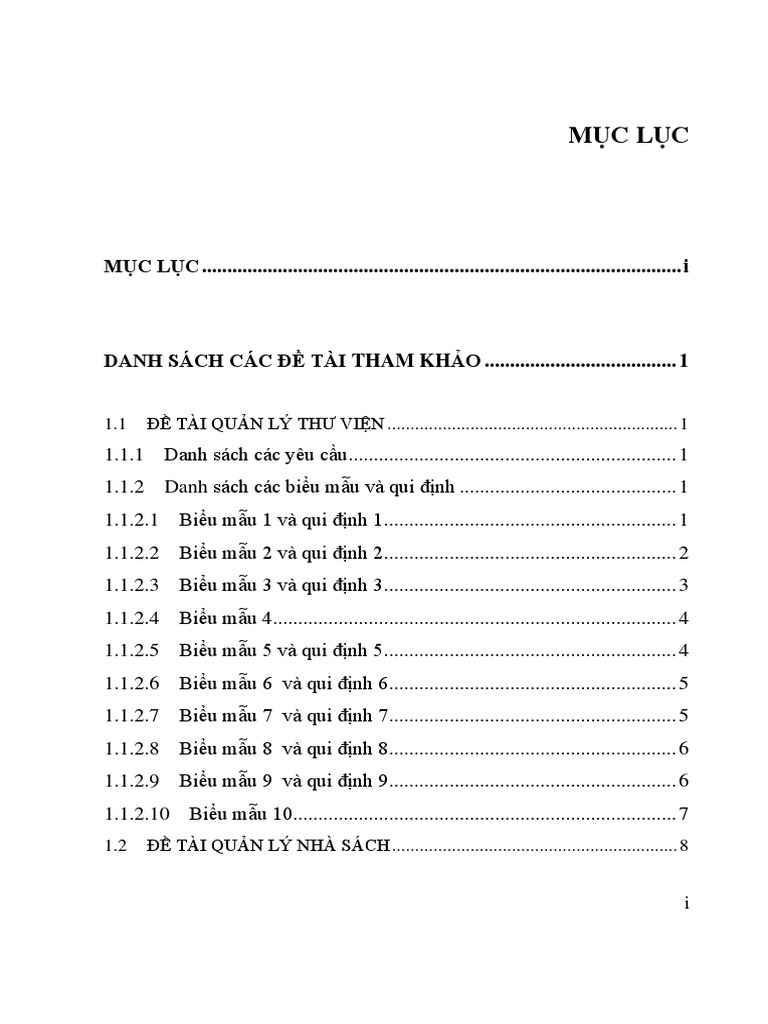 Danhmuc 10 Detai Thamkhao | PDF