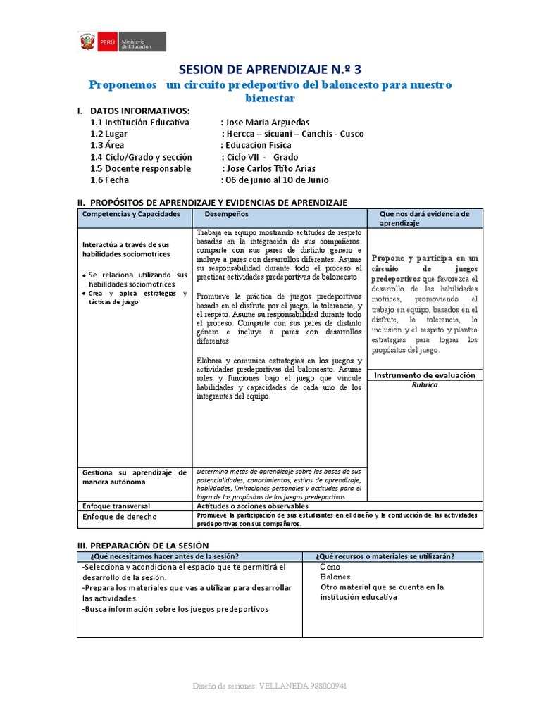 Sesion 5° | PDF | Aprendizaje | Diseño