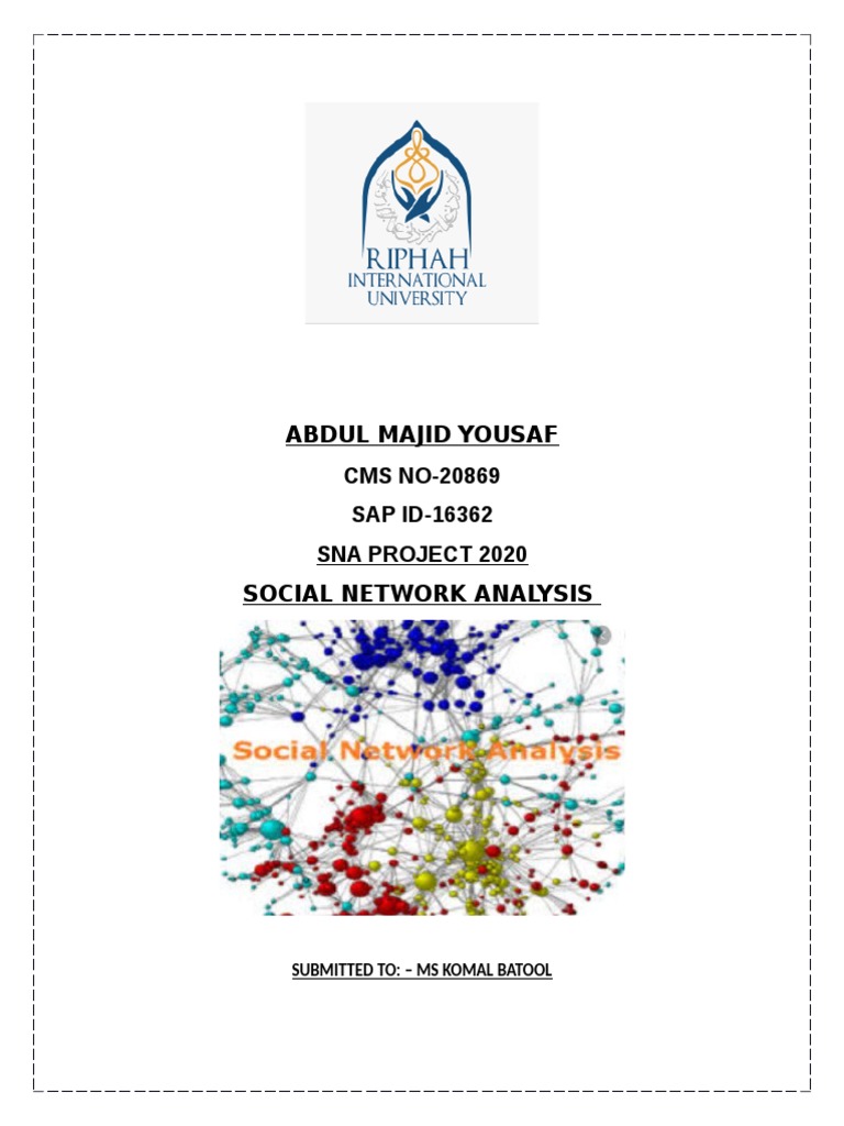 Social Network Analysis Project 2020 | PDF | Computer Science | Computing