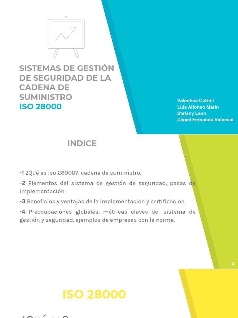 ISO 28000 Presentación | PDF | Valores | Business