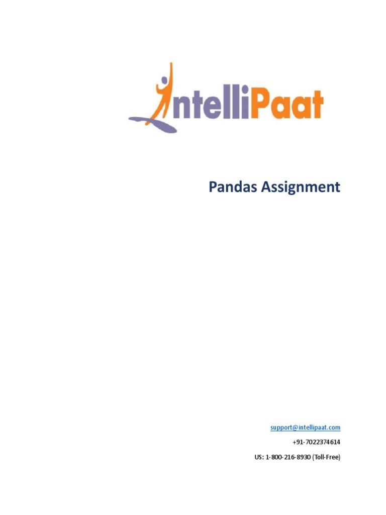 Pandas Assignment | PDF | Computer Data | Software Engineering Pandas Assignment | PDF | Computer Data | Software Engineering