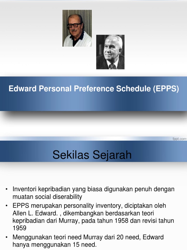 Panduan Edward Personal Preference Schedule | PDF | Karier ...