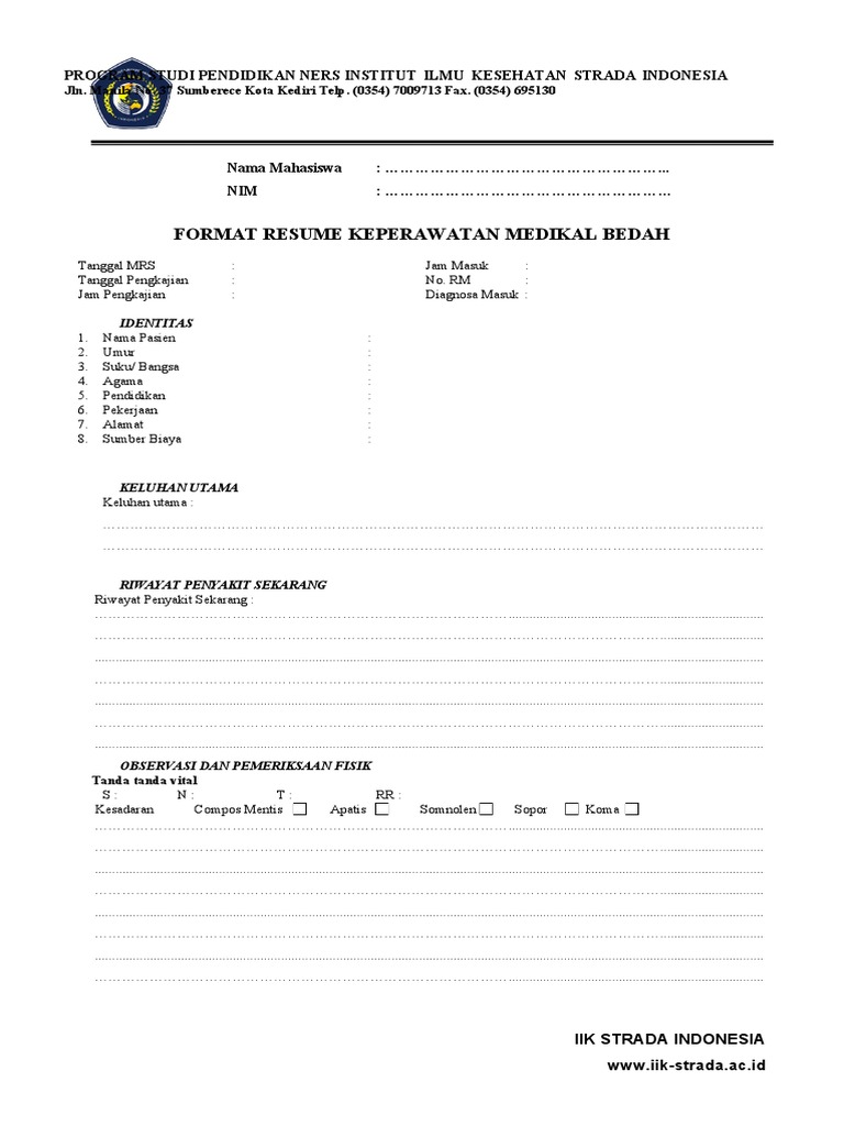Format Resume KMB | PDF