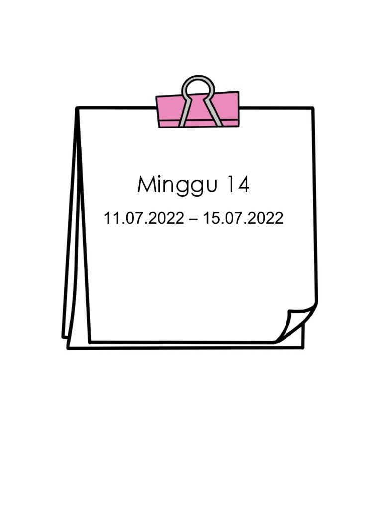 RPH Minggu 14 | PDF