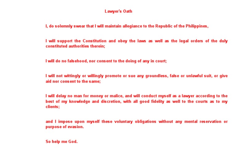 Lawyer's Oath | PDF | Social Science | Law