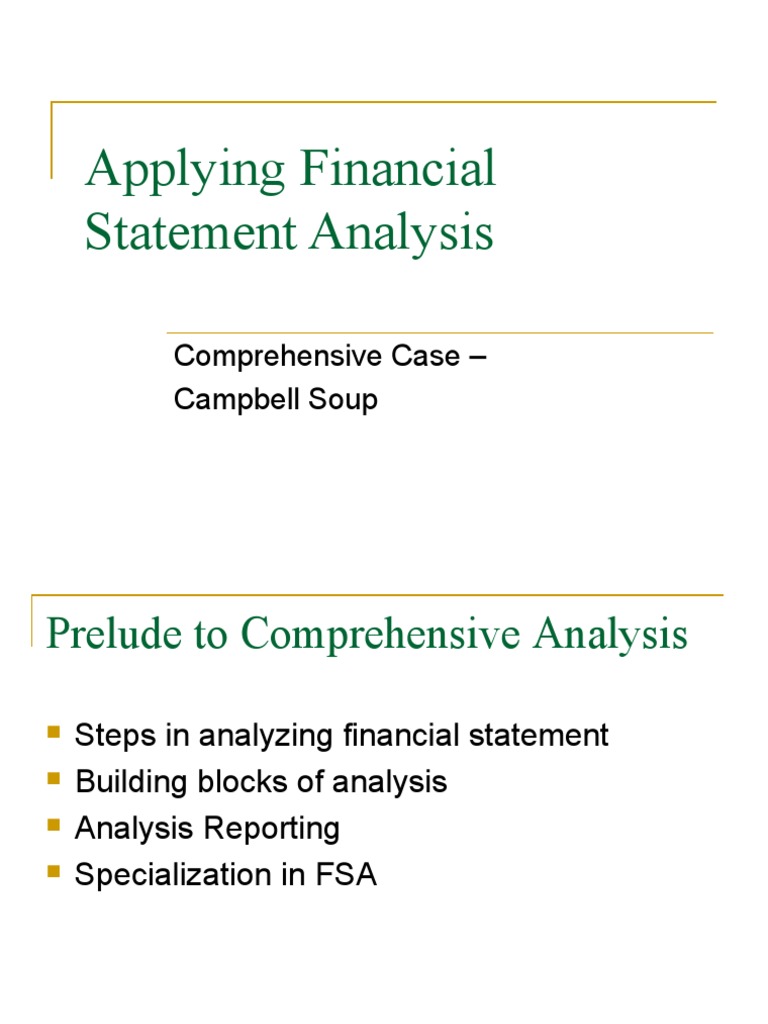 Comprehensive Case-Campbell Soup | PDF | Valuation (Finance) | Economies