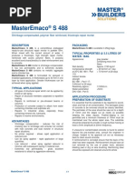 Pds Sikaemaco S 488 | PDF | Concrete | Strength Of Materials