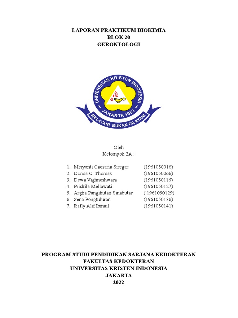 Laporan Praktikum Biokim - Blok 20 | PDF