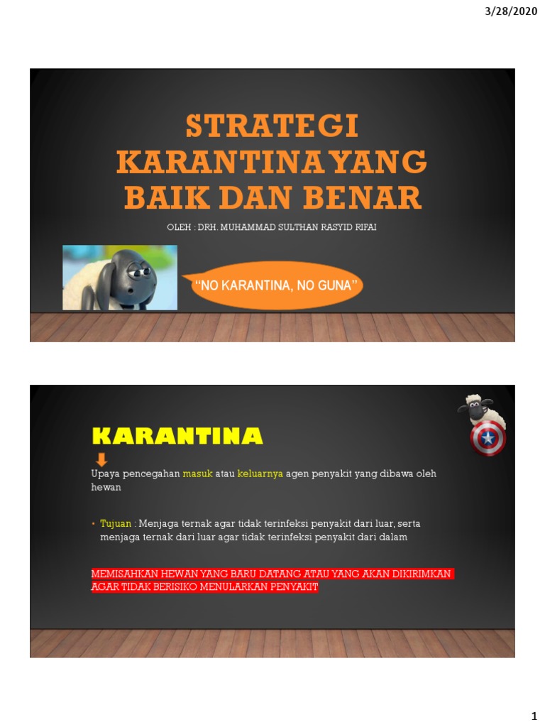 Materi 12 Sop Karantina | PDF