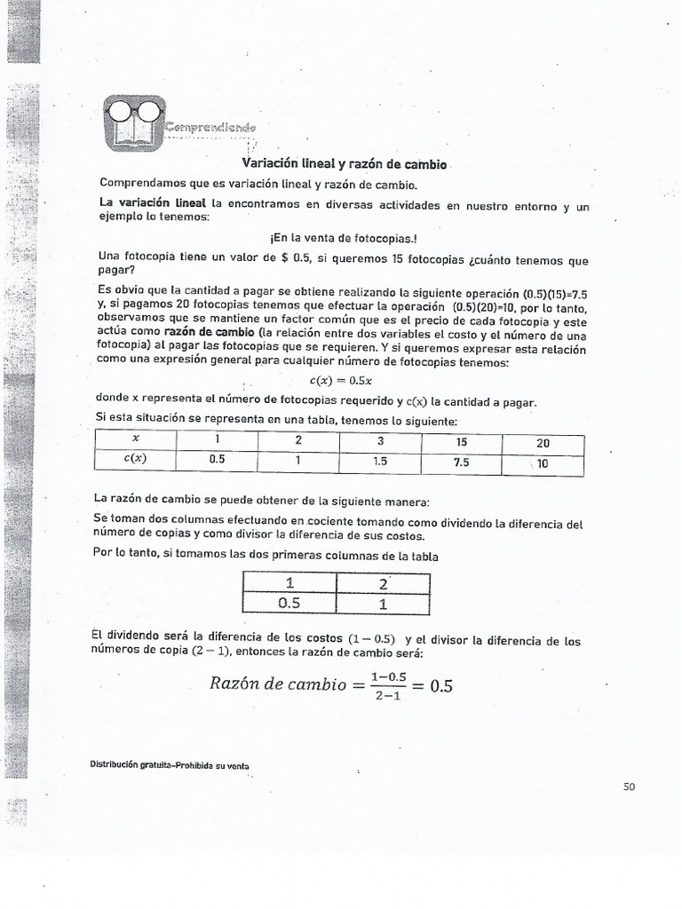 Variacion Lineal | PDF