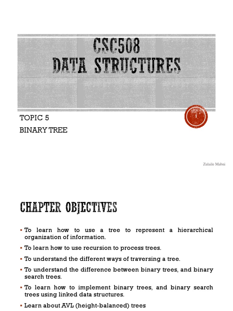 Topic 5 Binary Tree - Updated | PDF | Data Management | Algorithms And Data Structures