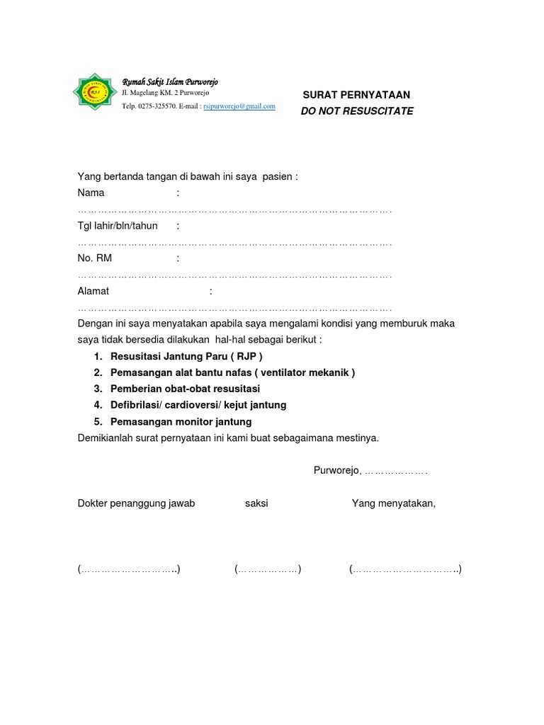 2.3 Surat Pernyataan DNR | PDF