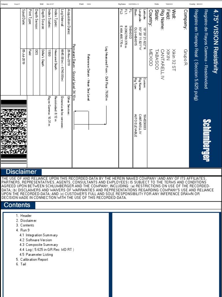 XIKIN 32 5.625 in GR Res 6650m 6740m MD | PDF | Science | Metrology