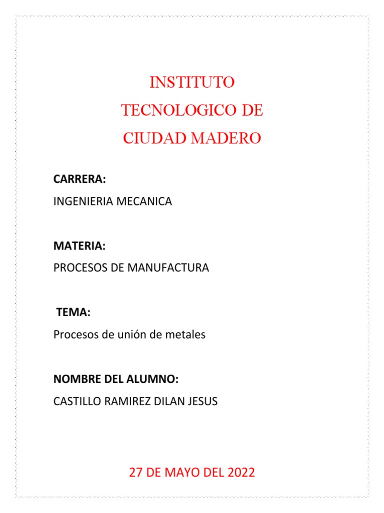 Procesos de Unión de Metales | PDF | Tornillo | Remache