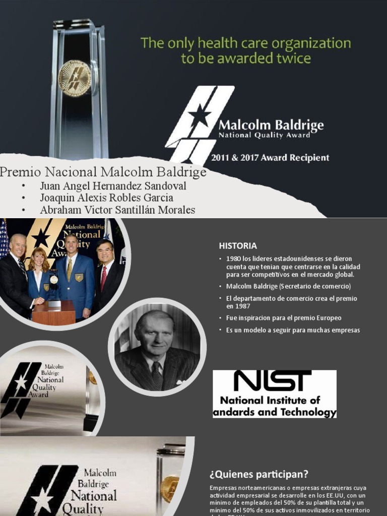 Premio Nacional Malcolm Baldrige | PDF | Liderazgo | Business