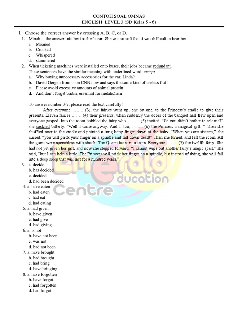 Omnas Contoh Soal e 3 | PDF