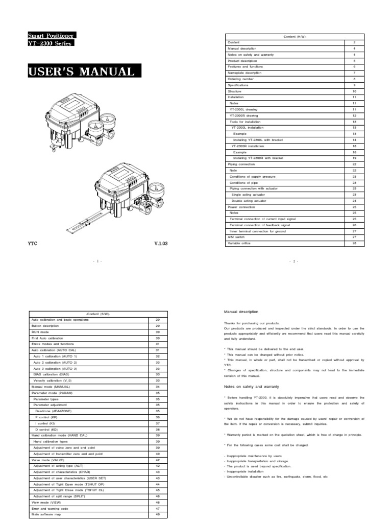 Ytc V.1.03 | PDF | Valve | Control Theory