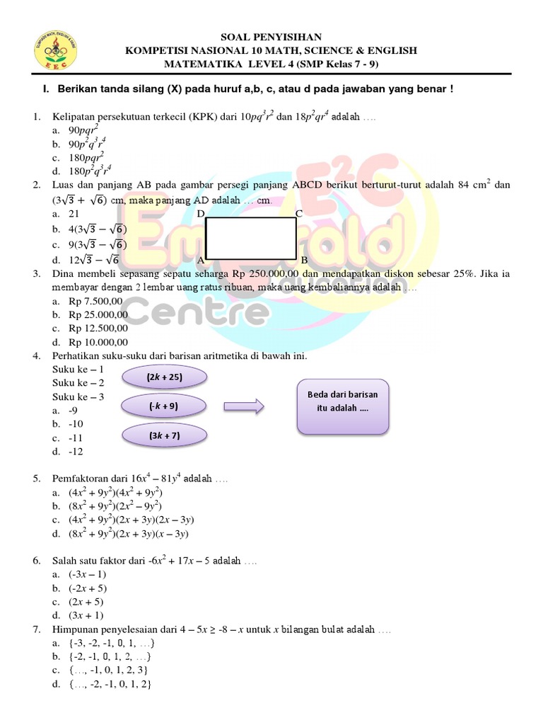 Omnas Contoh Soal M 4 | PDF