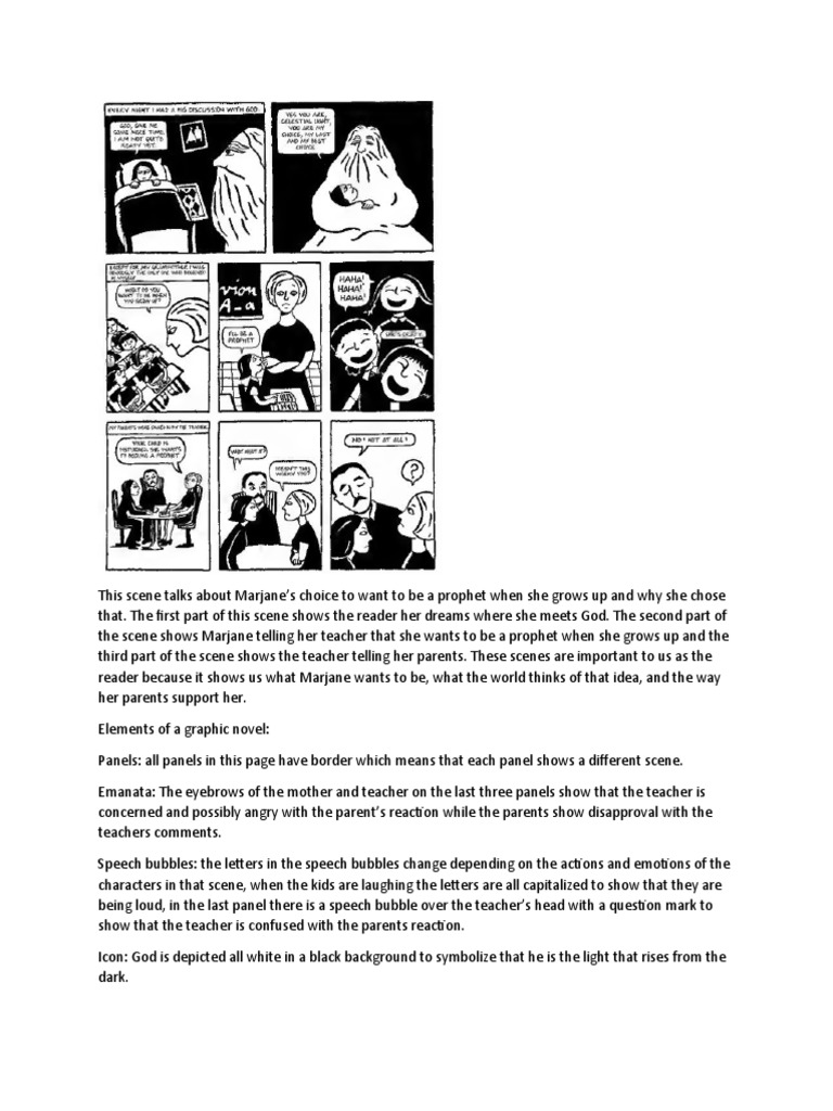 Persepolis Graphic Novel Elements | PDF