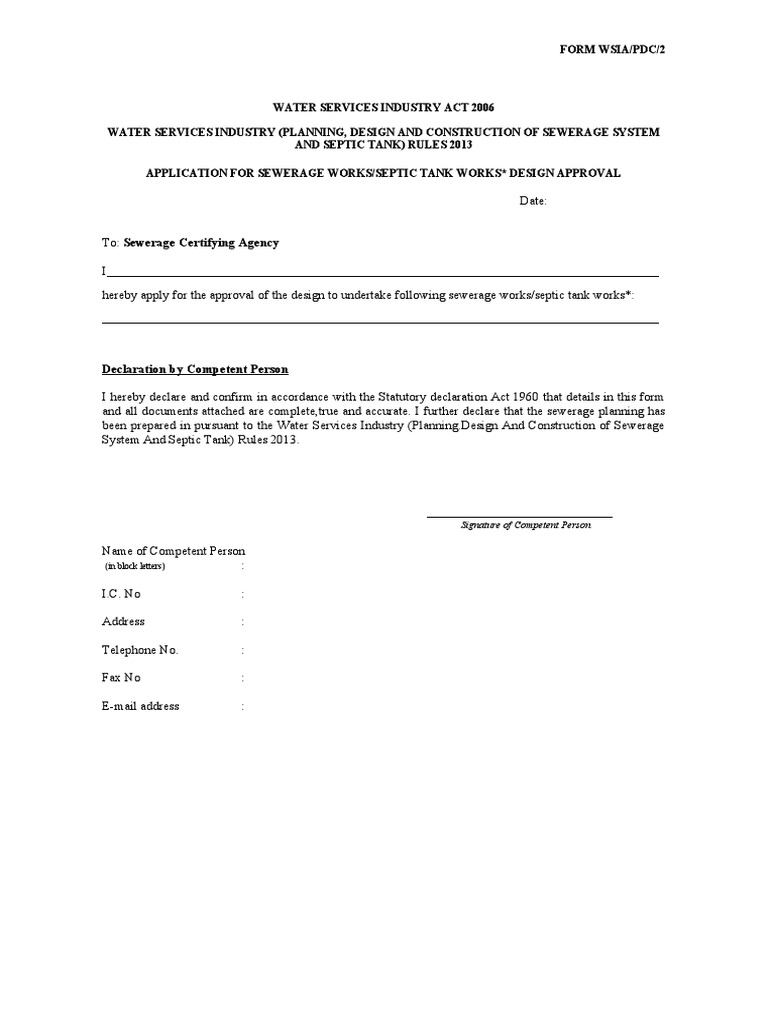 Iwk Wsia Form PDC 2 | PDF | Finance & Money Management | Law