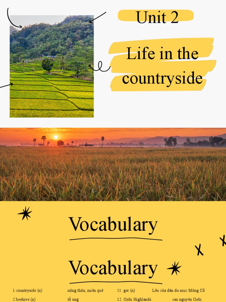 Vocabulary for Countryside Life | PDF | Adjective | Nomad