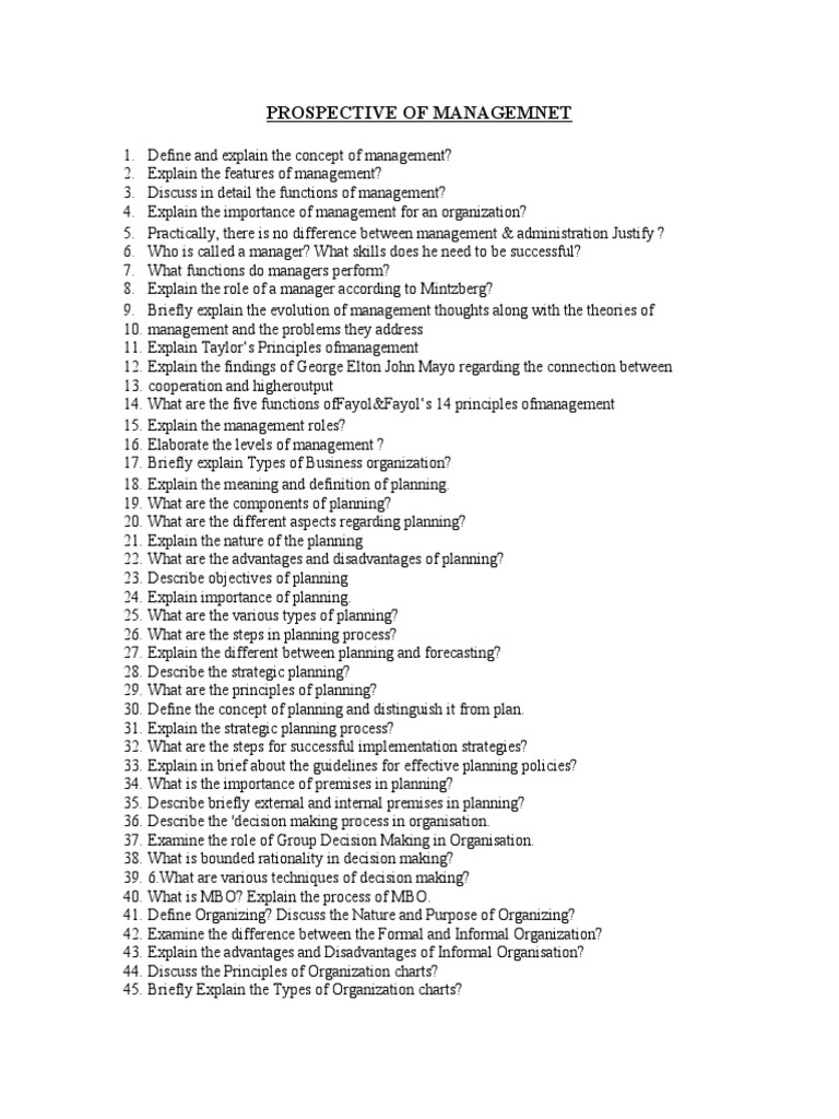 MBA 1st Sem Questions | PDF | Communication | Performance Appraisal