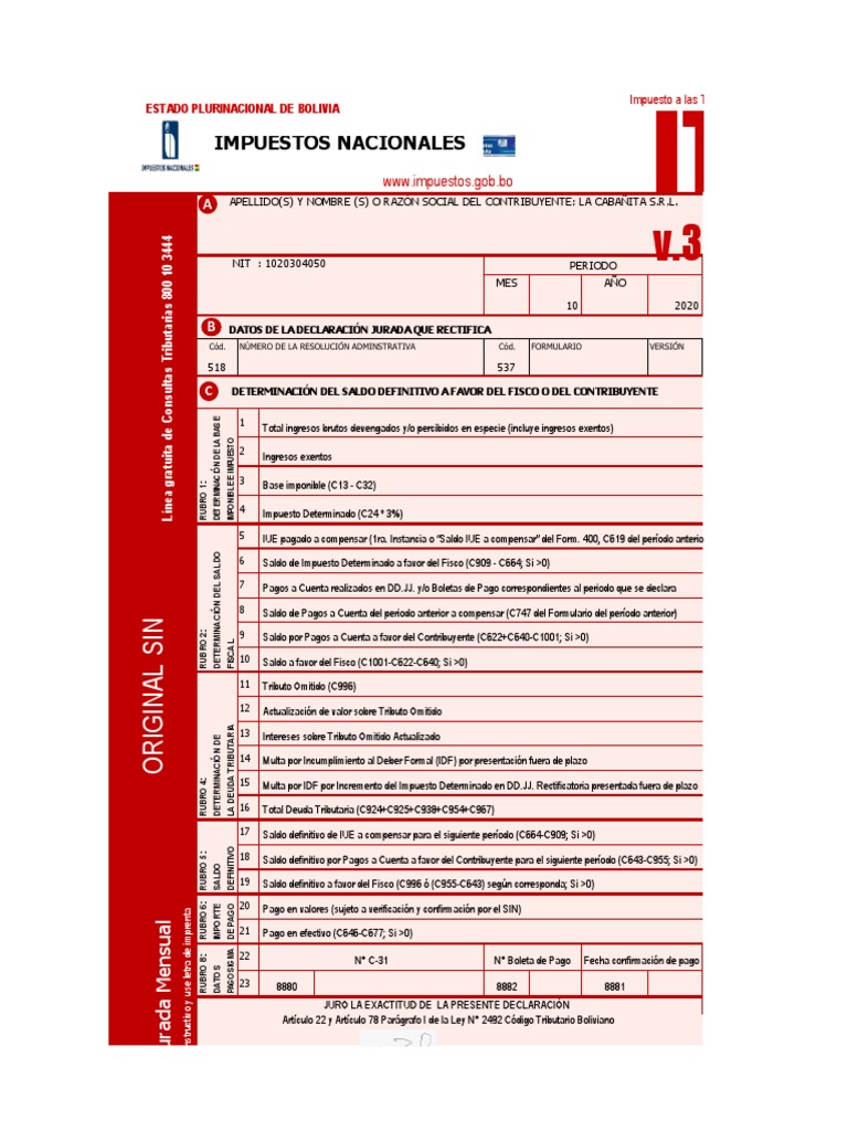 Formulario 400 | PDF | Impuestos | Mercado (economía)