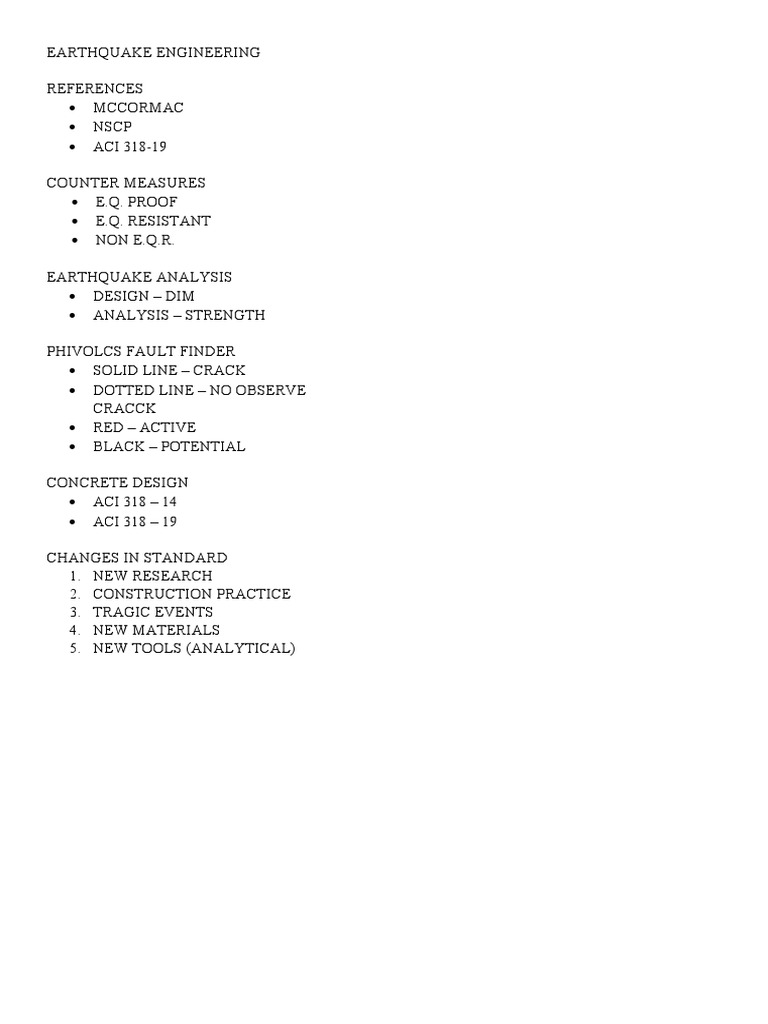 Earthquake Engineering Guidelines and Standards | PDF | Social Science ...