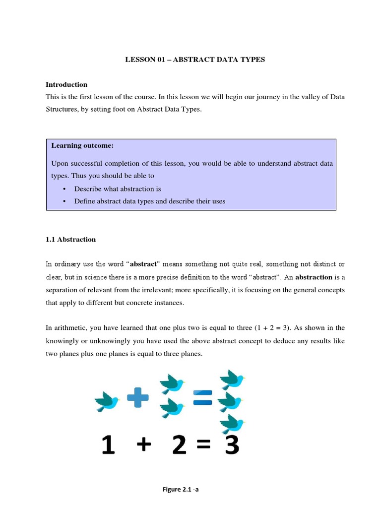 Week02 Lesson 01 Abstract Data Types M | PDF | Data Type | Abstraction (Computer Science)