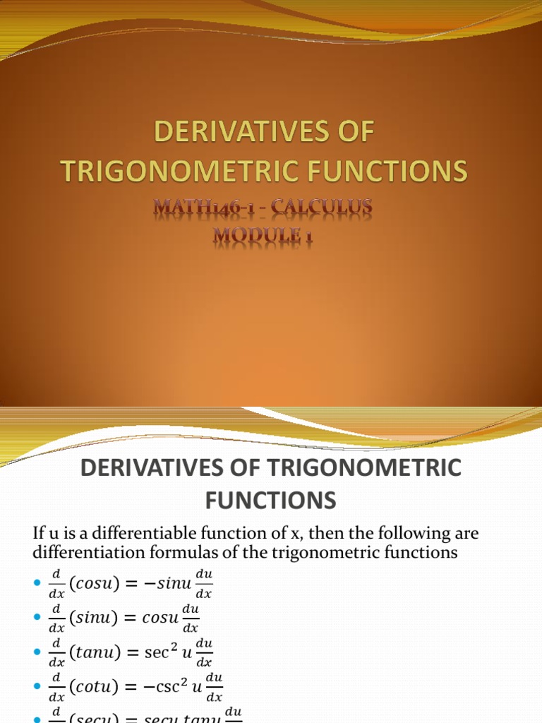 Calc 2 | PDF | Trigonometric Functions | Derivative