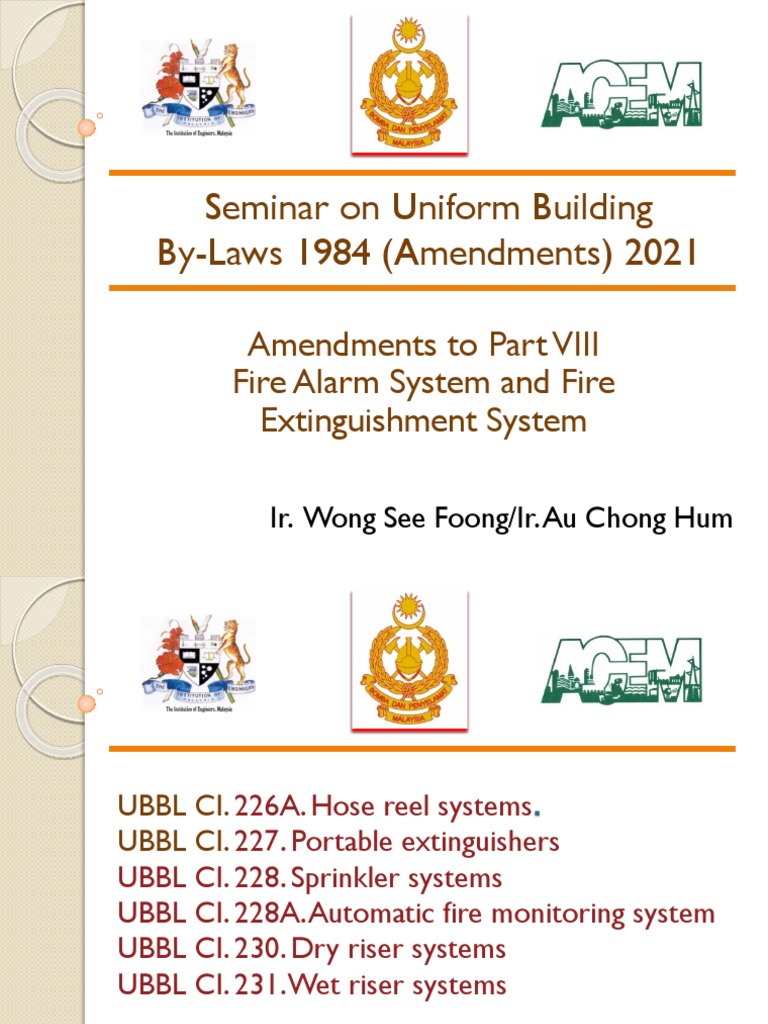 UBBL 1984 Fire Safety Amendments 2021 | PDF | Fire Sprinkler System ...