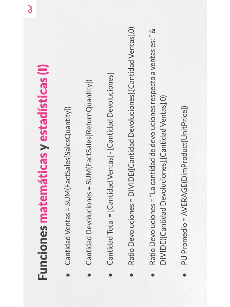 Funciones Matemáticas y Estadísticas | PDF