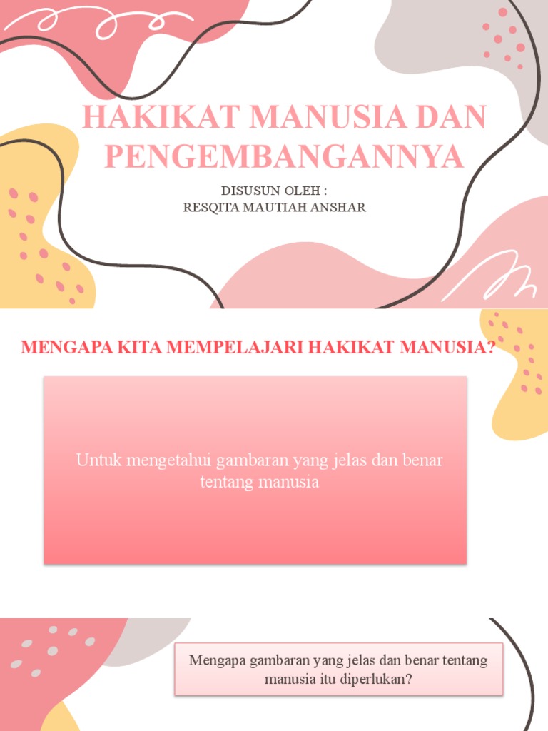 Hakikat Manusia | PDF