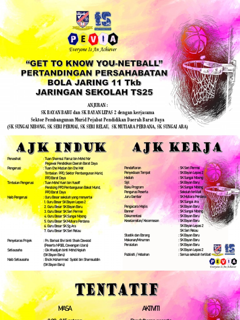 BUKU PROGRAM Get To Know You NETBALL | PDF