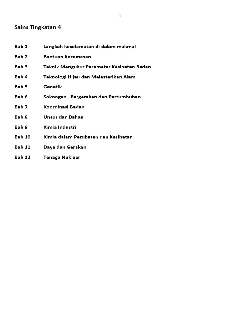 Bab 1 - Bab 6 - Latih Tubi TP4 | PDF