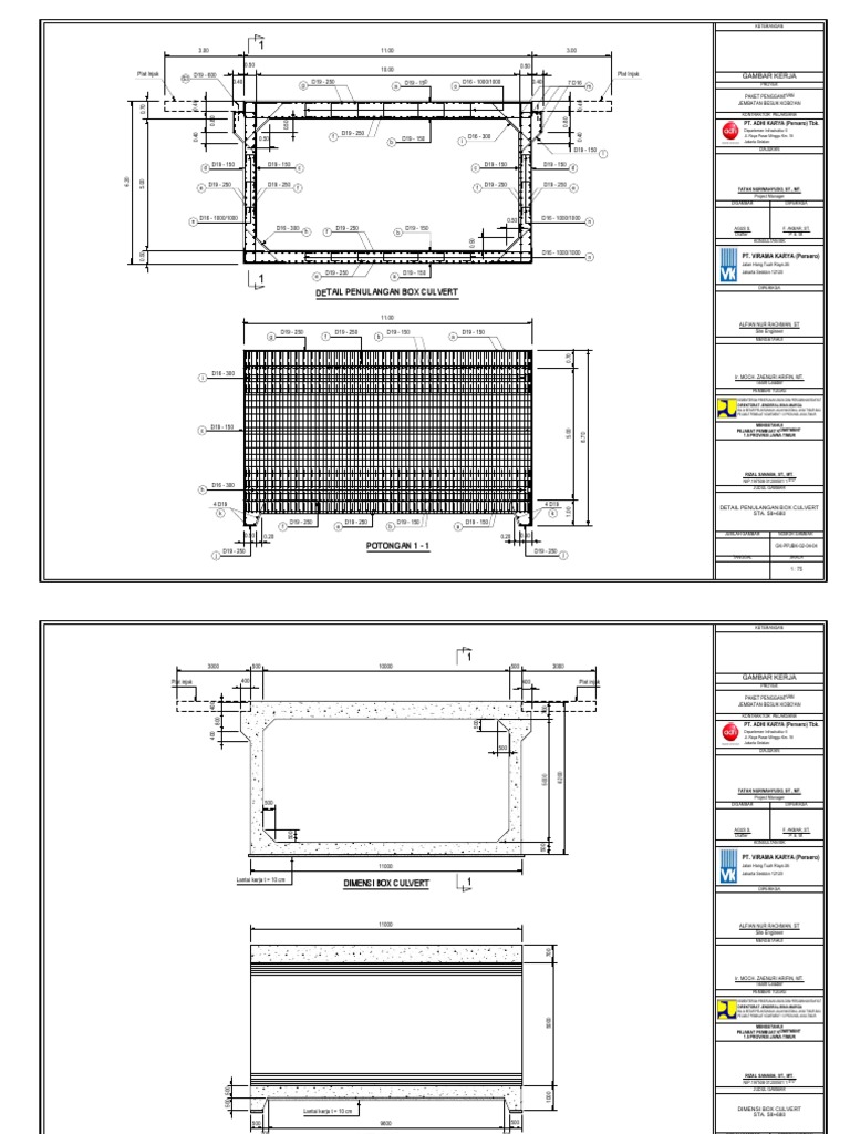 6.detail Box Culvert | PDF