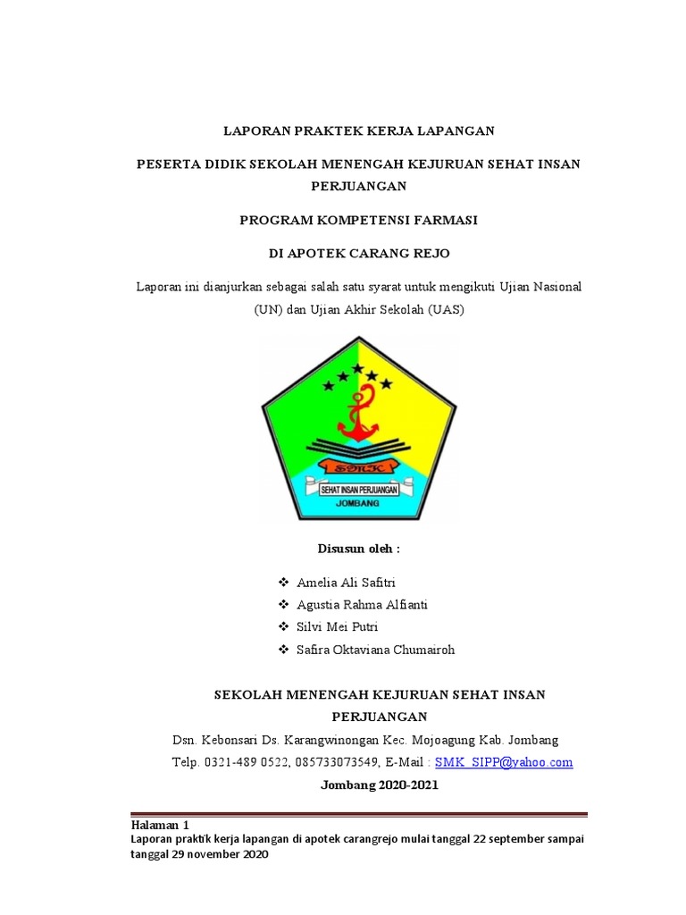 Laporan Pkl Apotek Carang 2 Pdf