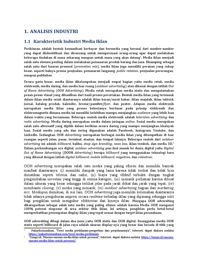 Analisis Industri - 2021 | PDF