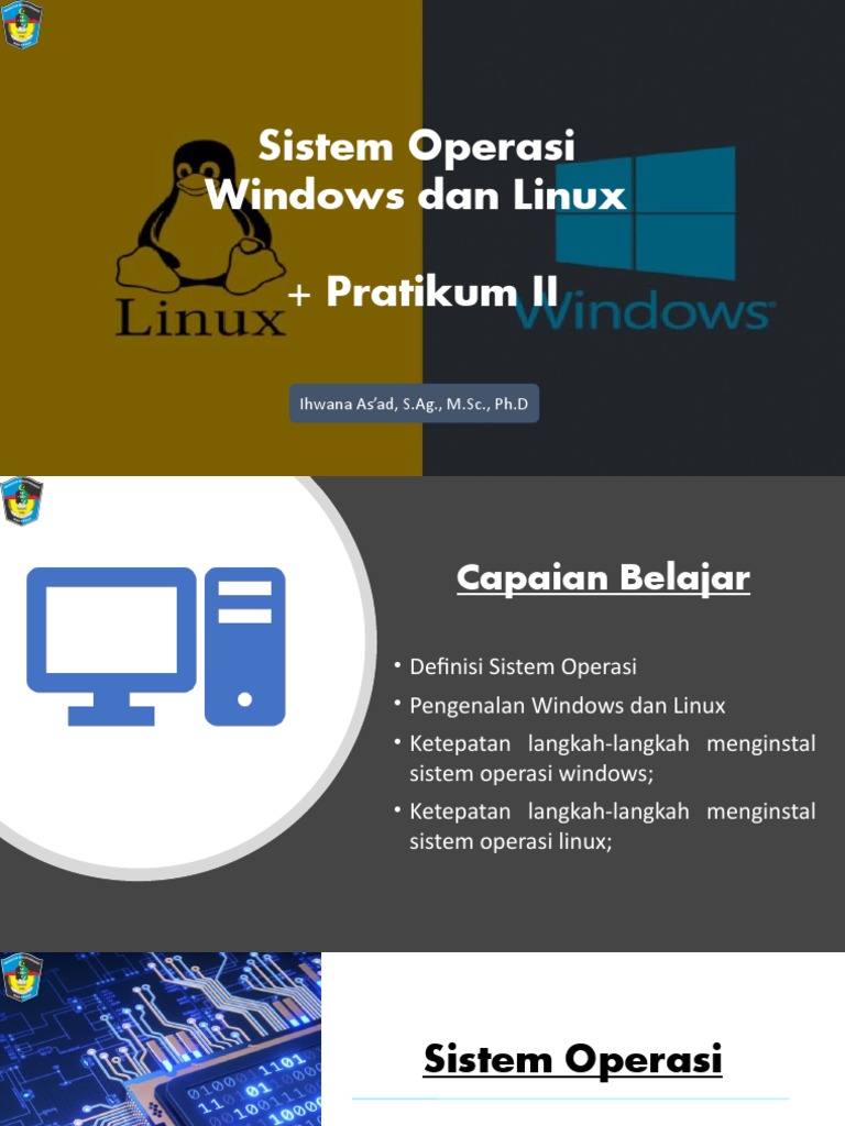 5-Sistem Operasi Windows Dan Linux | PDF