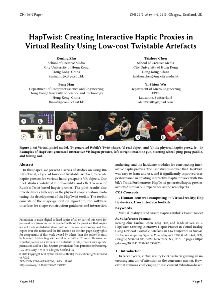 Hap Twist | PDF | Virtual Reality | 3 D Computer Graphics
