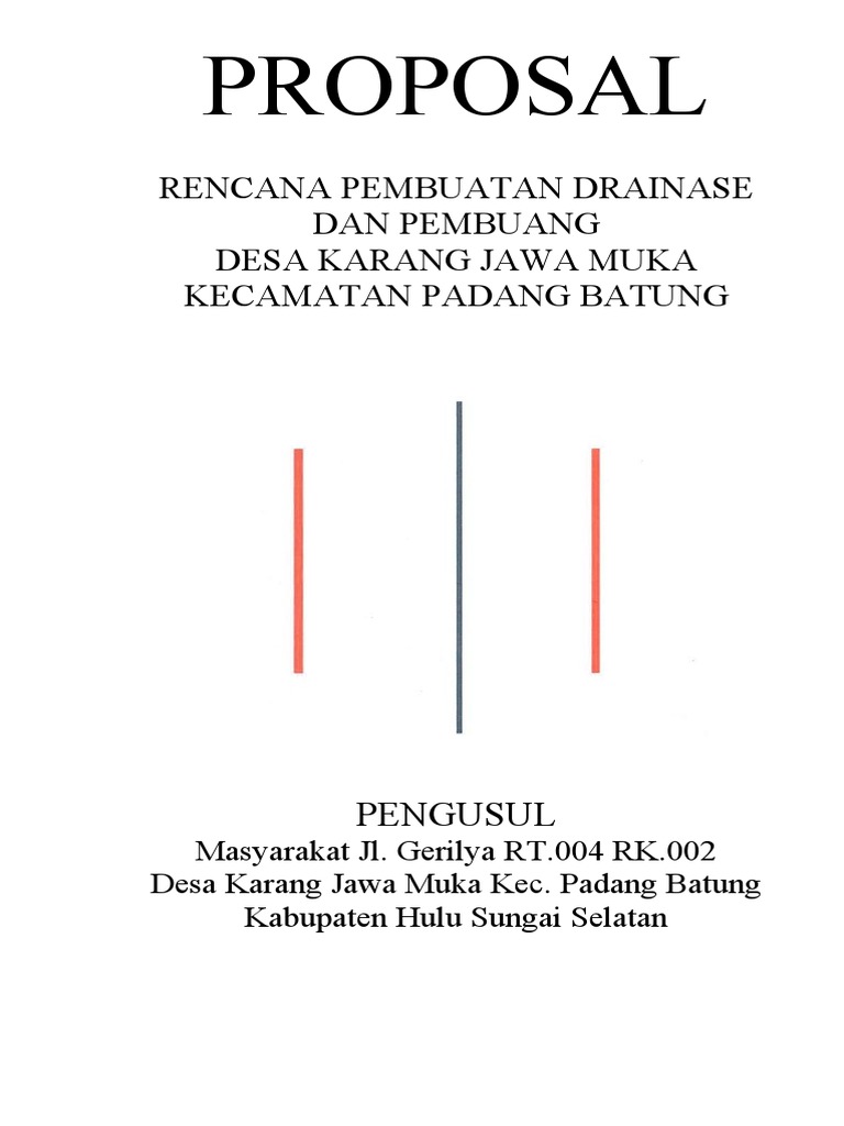 Proposal Drainase KJM | PDF