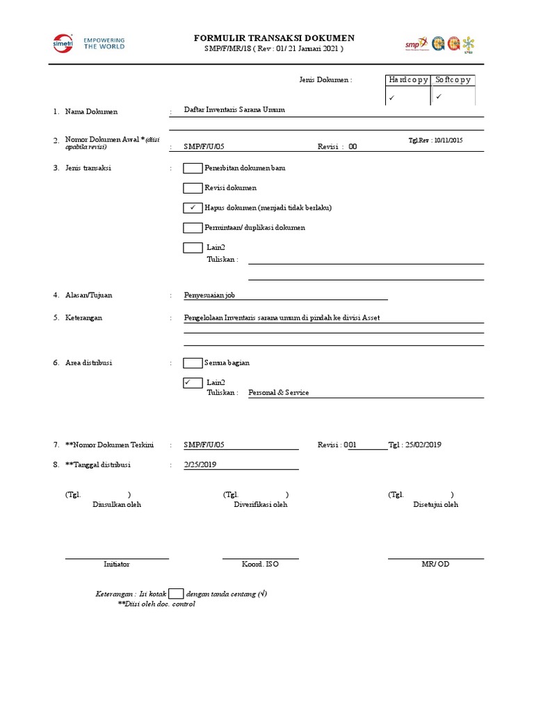 Penarikan Dokumen Umum | PDF