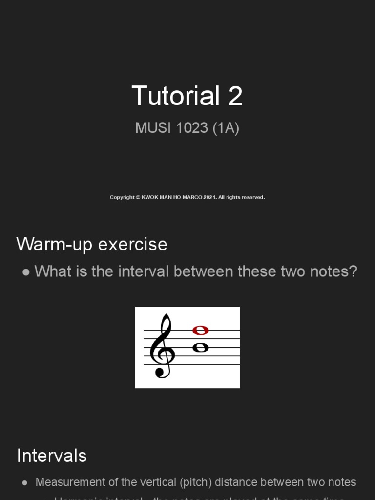 Intervals and Scales | PDF | Interval (Music) | Pitch (Music)