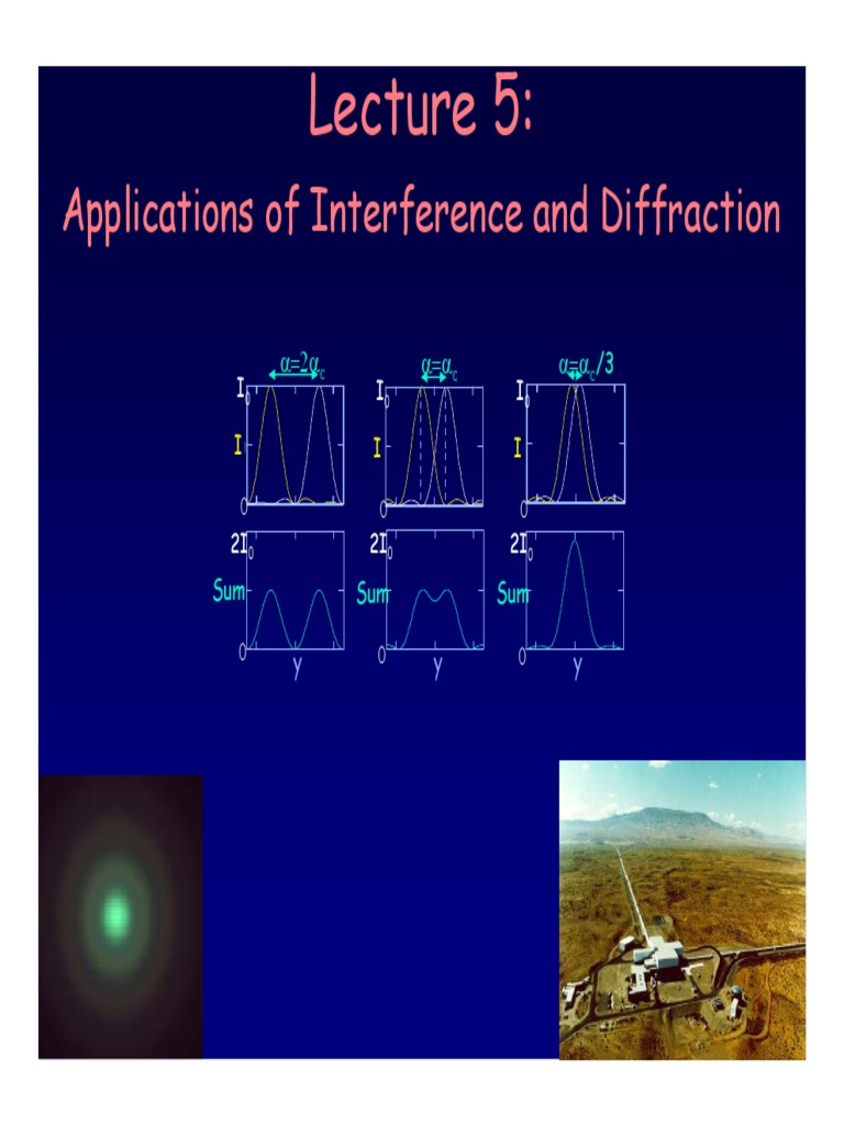 Applications of Interference and Diffraction | PDF